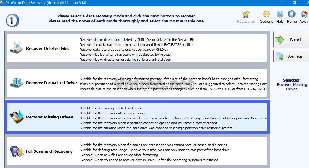 Cứu dữ liệu trên phân vùng ổ cứng bị lỗi với phần mềm DiskGetor Data ...